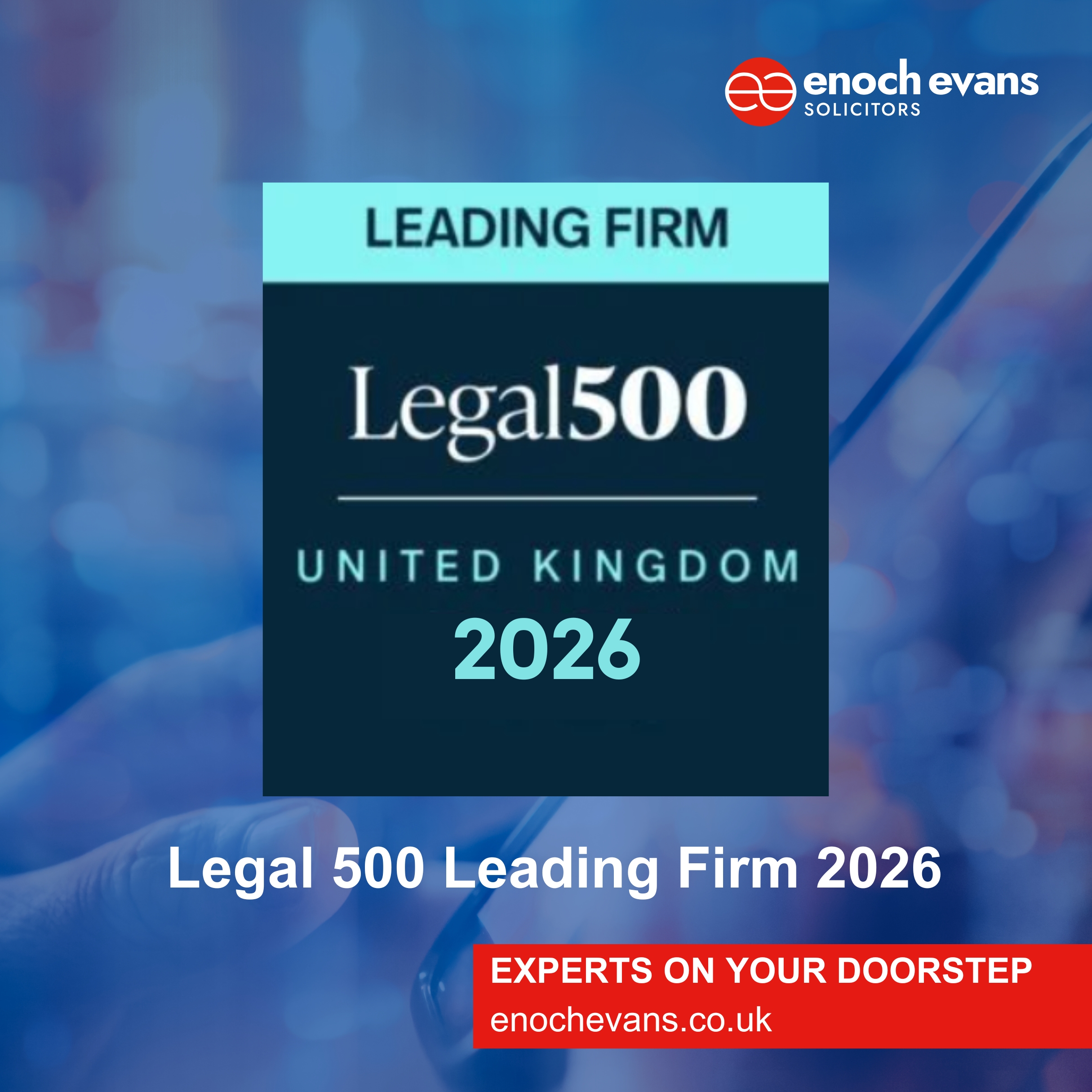 Legal 500 rankings 2026 show Enoch Evans as a Recommended Firm ...