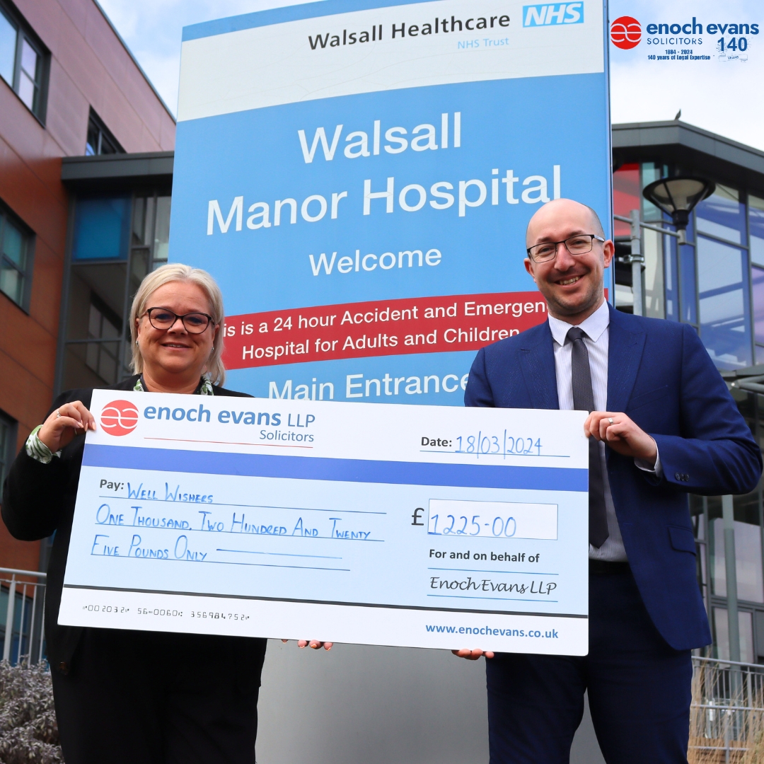 Enoch Evans Solicitors Partners with charity Well Wishers, for Make a ...