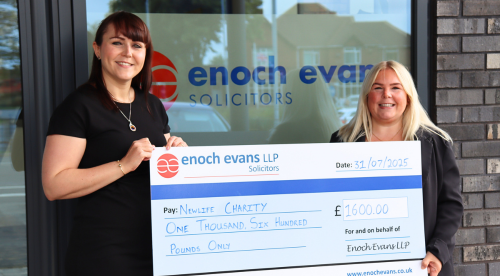 Enoch Evans Solicitors Raises Funds for Newlife The Charity for ...